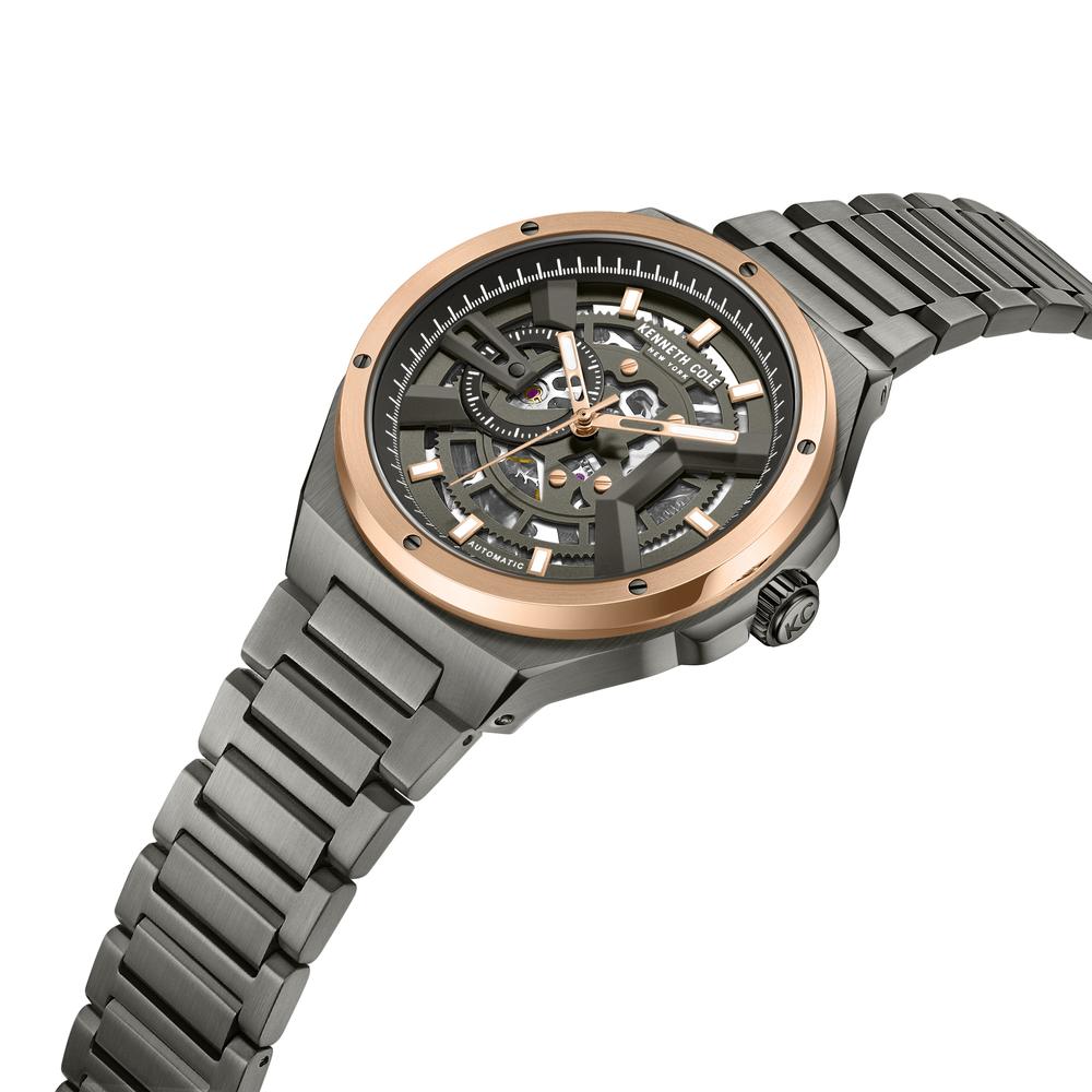 Buy Online Kenneth Cole Automatic Analog Black dial Stainless Steel ...