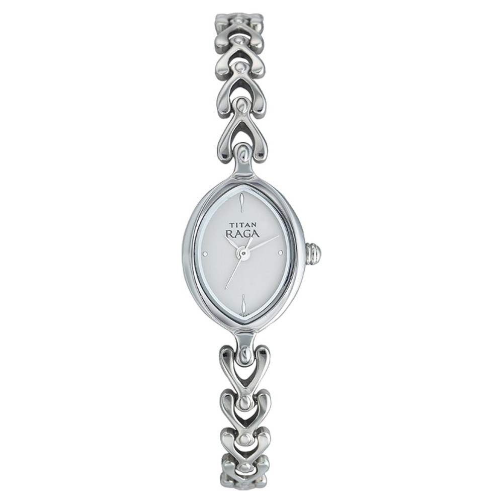 Buy Online Titan Quartz Analog White Dial Watch for Women - nb2370sm01 ...