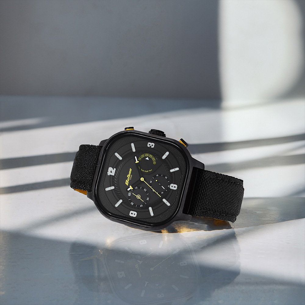 Buy Online Titan Octane Aerobatics Black Chrono Fabric Strap Watch for ...