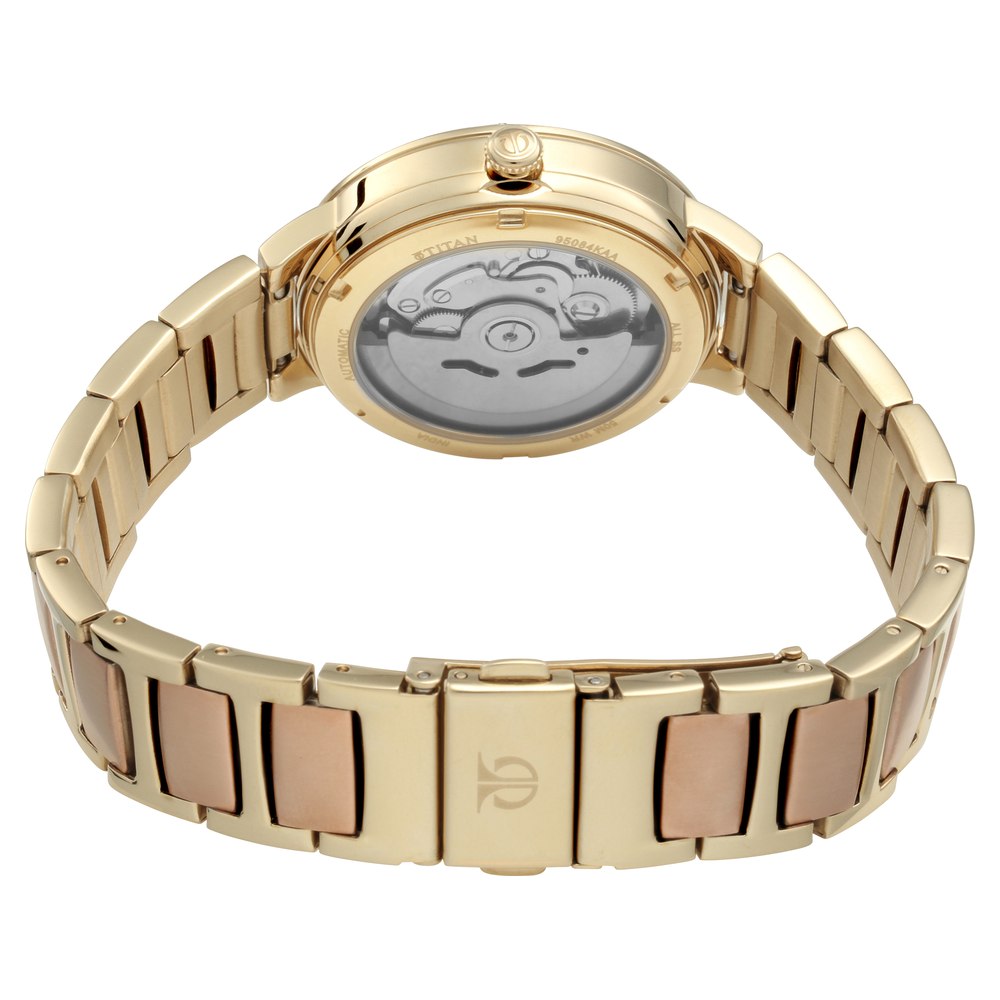 Buy Online Titan Stellar Blue Dial Automatic Stainless Steel Strap ...