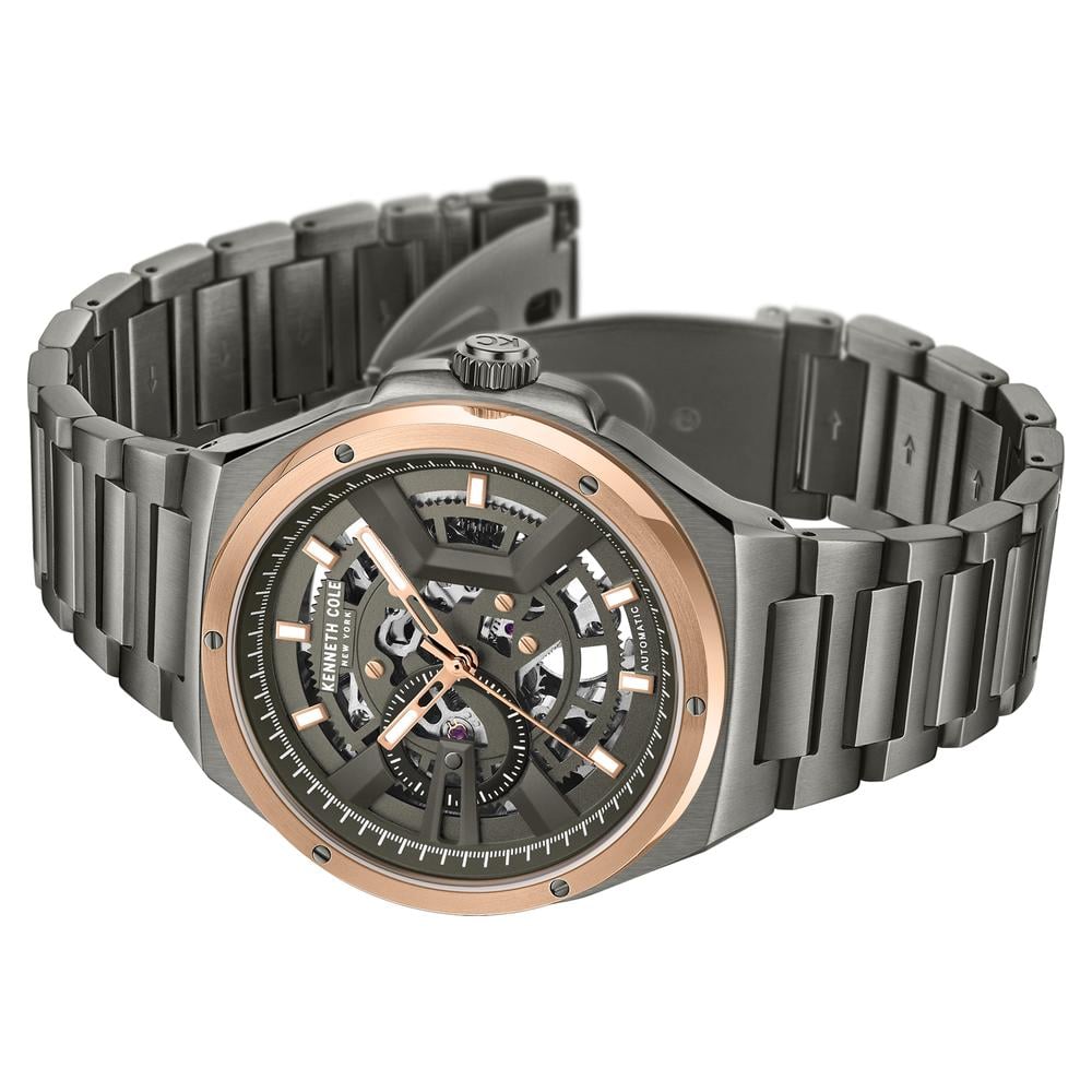 Buy Online Kenneth Cole Automatic Analog Black dial Stainless Steel ...