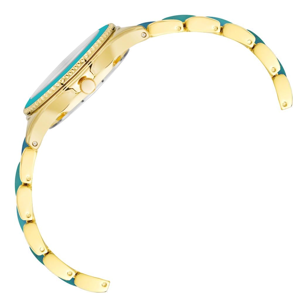 Buy Online Anne Klein Quartz Analog Teal Dial Teal Metal Strap Watch ...