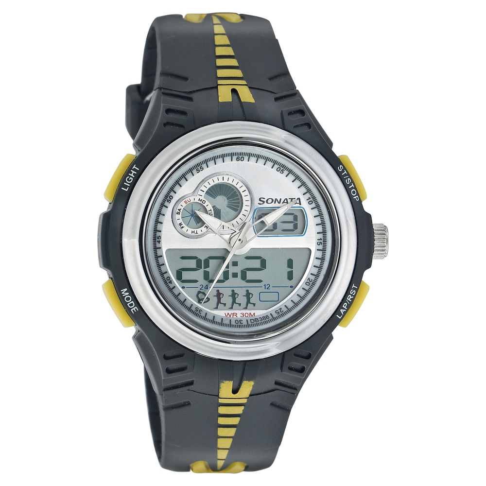 Buy Online Sonata Digital Dial Strap Watch for Men - ne7981pp01j | Titan