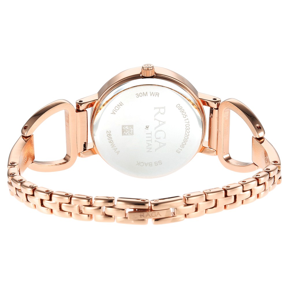Buy Online Titan Rose Gold Dial Quartz Analog with Date Watch for Women ...
