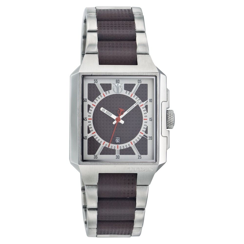 Buy Online Titan Quartz Analog with Date Brown Dial Watch for Men ...