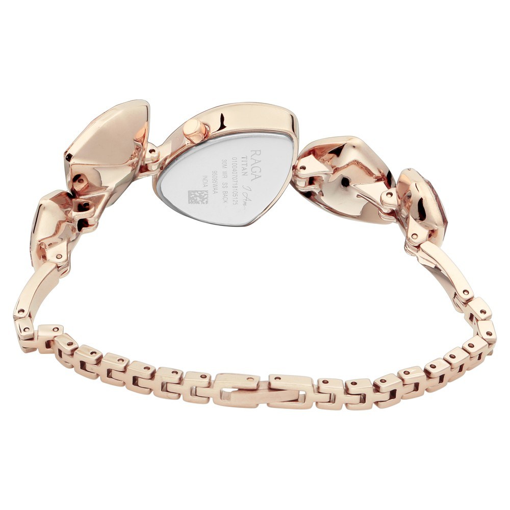 Buy Online Titan Raga I Am Pink Dial Women Watch With Metal Strap ...