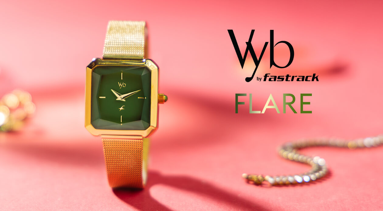 Buy Online Fastrack Vyb Flare Quartz Analog Brown Dial Stainless Steel ...