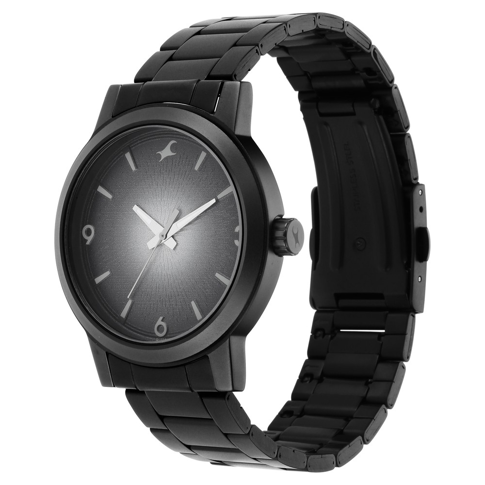 Buy Online Fastrack Stunners Quartz Analog Black Dial Metal Strap Watch ...