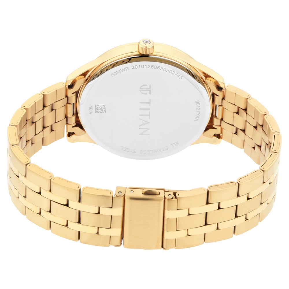 Buy Online Titan Quartz Analog with Day and Date White Dial Stainless ...