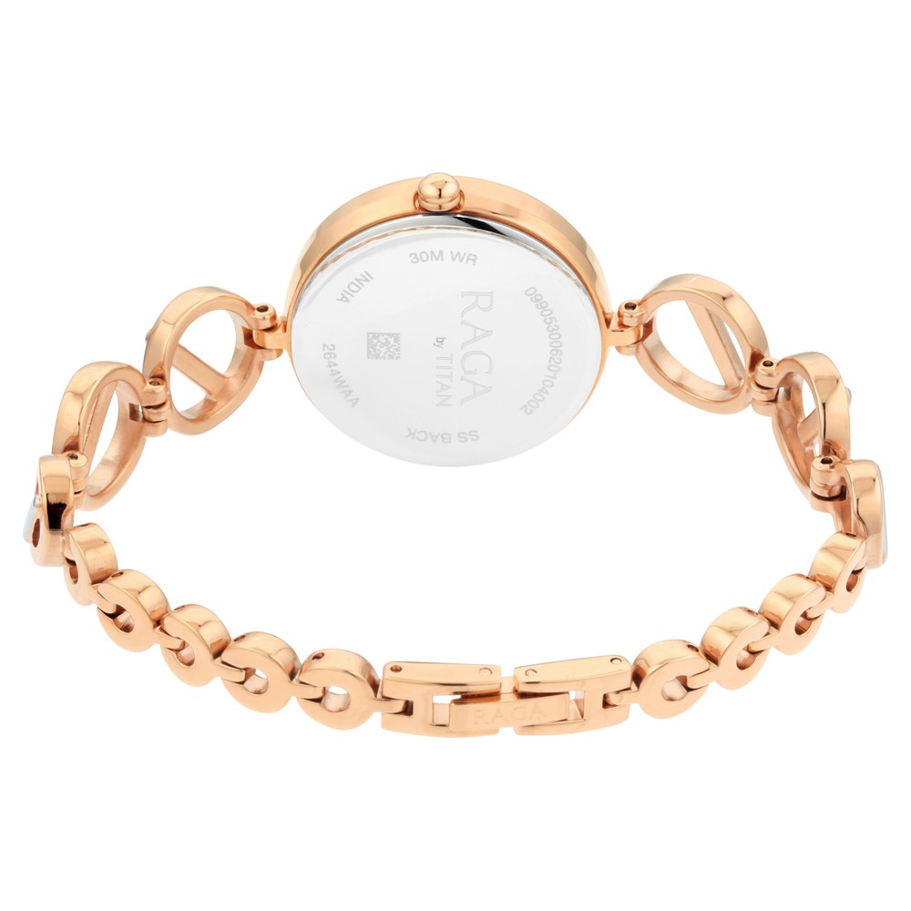 Buy Online Titan Raga Viva Quartz Analog with Day and Date Rose Gold ...