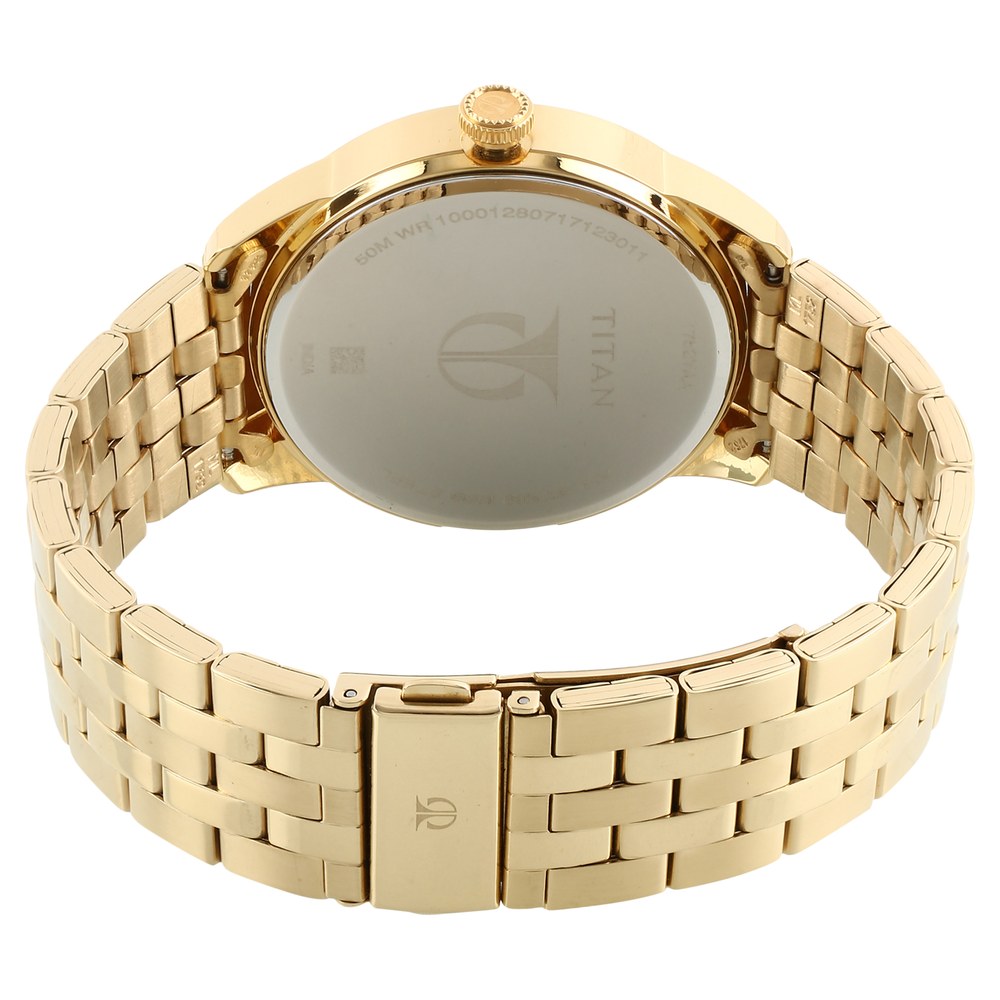 Buy Online Titan Regalia Sovereign Quartz Analog with Date Silver Dial ...