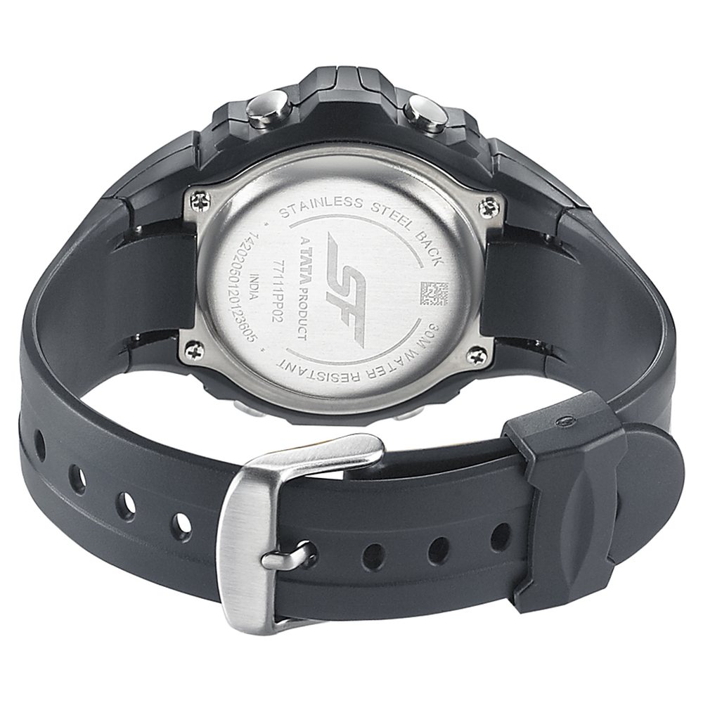 Buy Online SF Digital Dial Black PU Strap Watch for Men - nt77111pp02 ...
