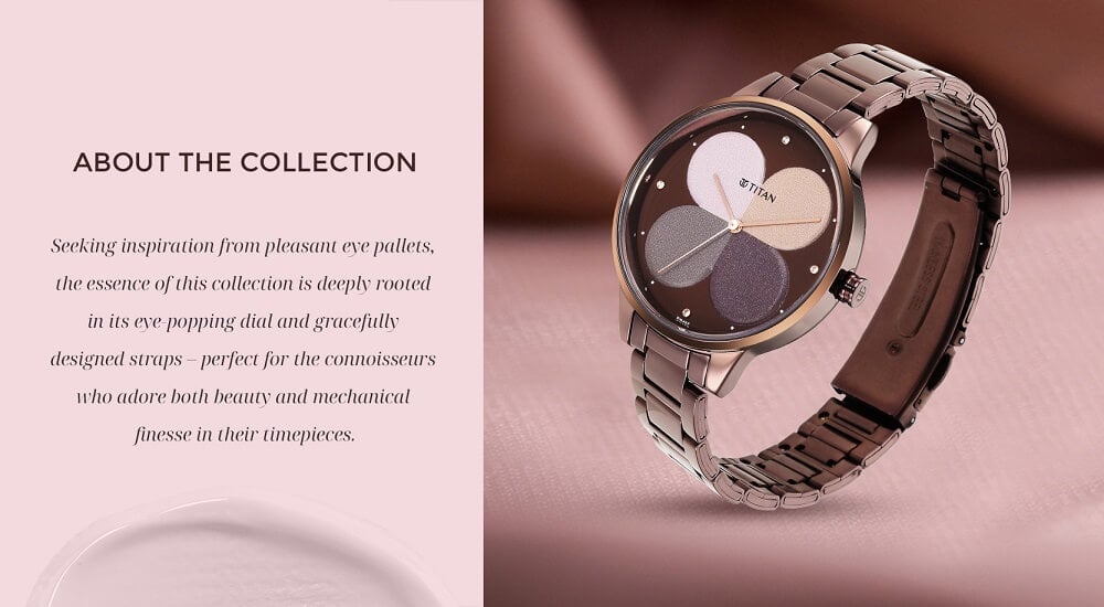 Buy Online Titan Purple Glam It Up Quartz Analog Multicoloured Dial ...