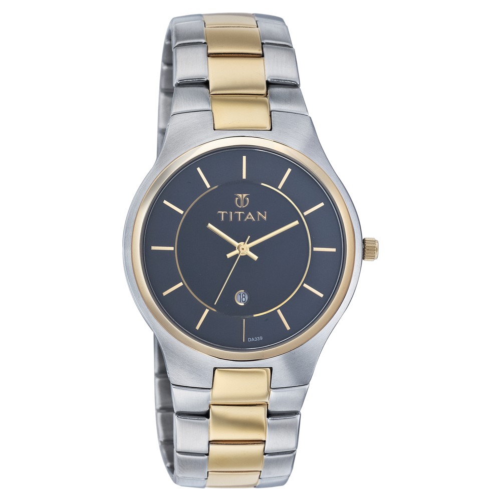 Buy Online Titan Quartz Analog with Date Black Dial Watch for Men ...