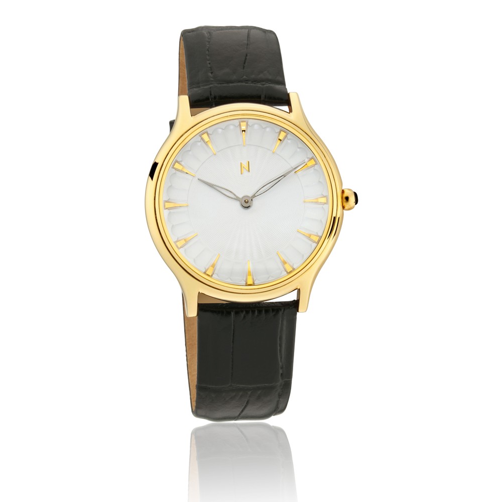 Buy Online Titan Nebula Deccan Treasures 18k Gold Analog Leather Strap ...