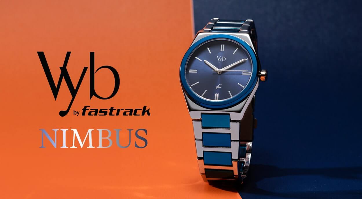 Buy Online Fastrack Vyb Nimbus Quartz Analog Black Dial Two Toned Color ...