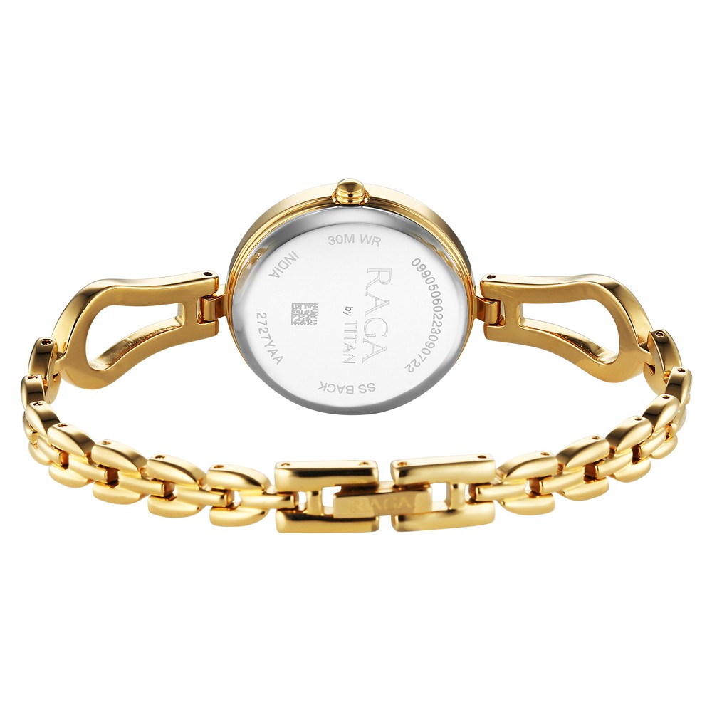 Buy Online Titan Raga Champagne Dial Watch for Women - nt2727ym01 | Titan