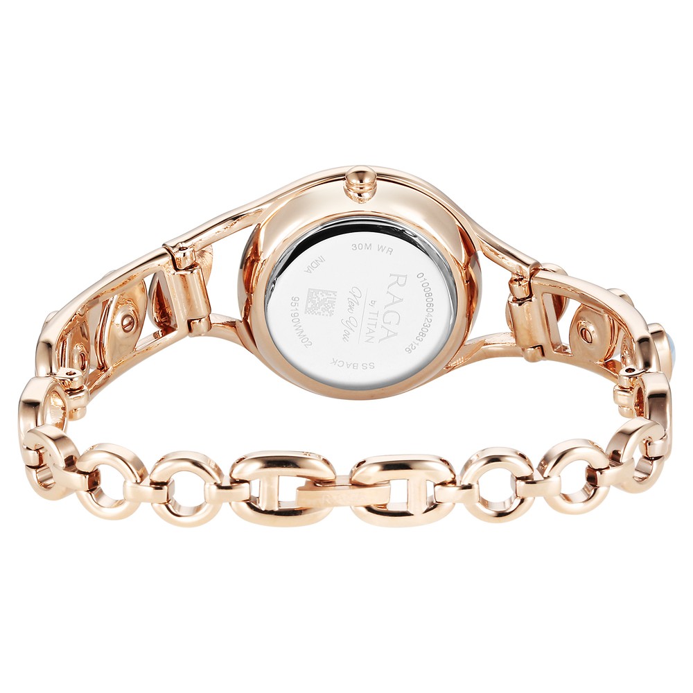 Buy Online Titan Raga New You Quartz Analog Mother Of Pearl Dial Blue ...