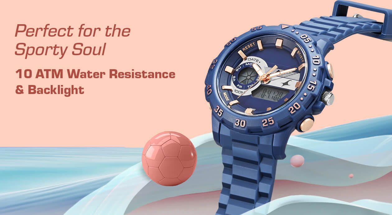 Buy Online Fastrack Street line Quartz Analog Digital Purple Dial ...