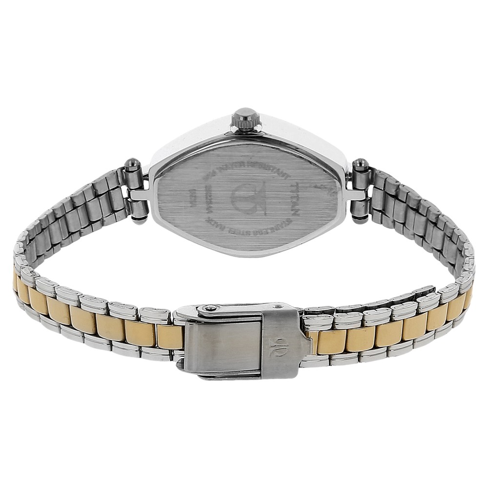Buy Online Titan Quartz Analog Silver Dial Stainless Steel Strap Watch ...