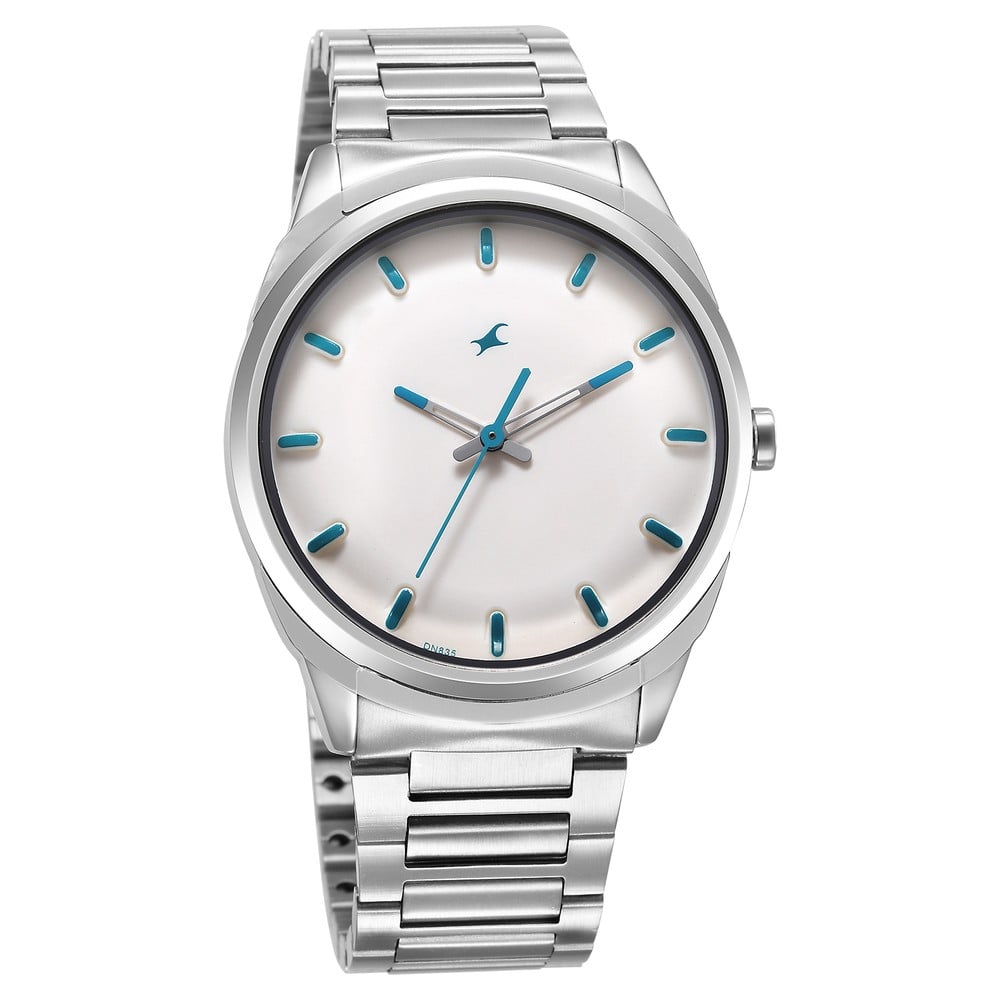 Buy Online Fastrack Quartz Analog White Dial Silver Stainless Steel ...