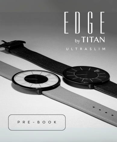 Buy Online Titan Edge Squircle Quartz Analog Blue Dial Blue Ceramic ...