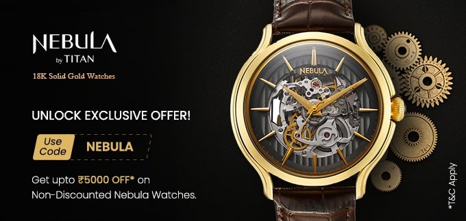 Buy Nebula 18 Karat Solid Gold Watches for Men & Women Online | Titan